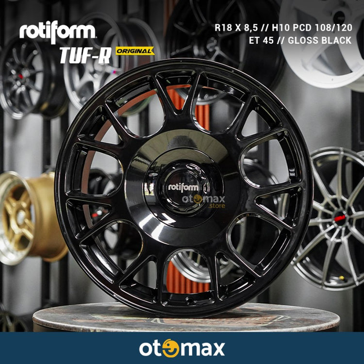 Velg Mobil Rotiform Tuf-R Original Ring 18 Glossy Black – Otomax Store : Jual Velg Mobil & Ban ...