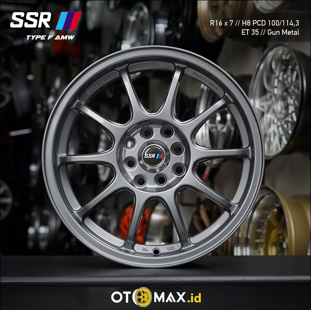 Velg Mobil Ring 16 Gunmetal SSR Type F AMW - Performa Maksimal – Otomax ...