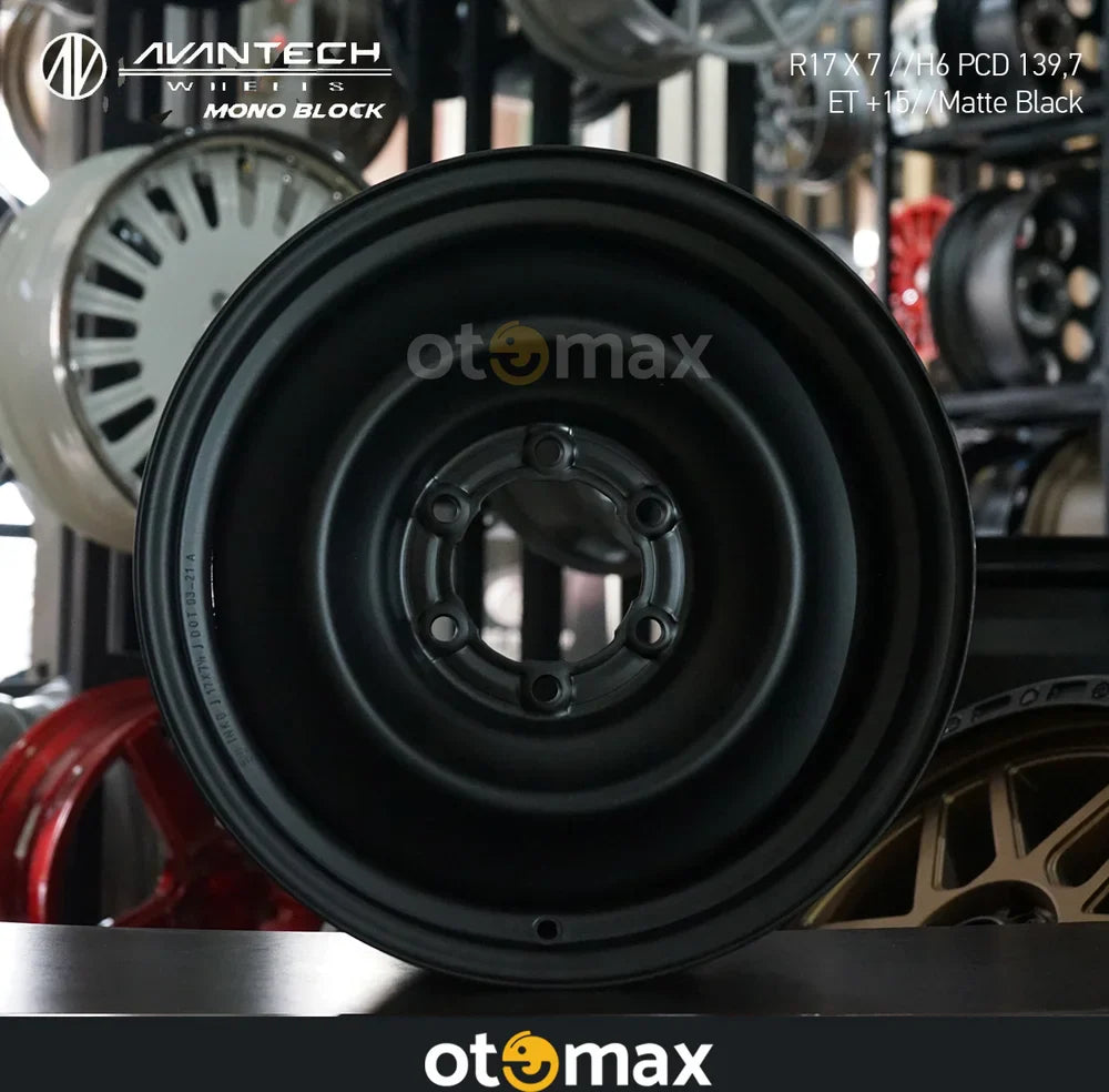 Velg Mobil Advantech Monoblock 17" Matte Black untuk Tampilan Premium ...