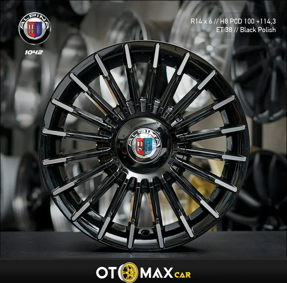 Dapatkan Velg Mobil Alpina 1042 Ring 14 Black Polish - Elegan & Tahan ...