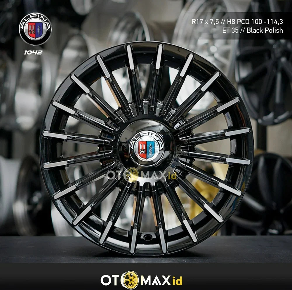 Alpina 1042 Velg Mobil Ring 17 Black Polish - Dealer Resmi ...