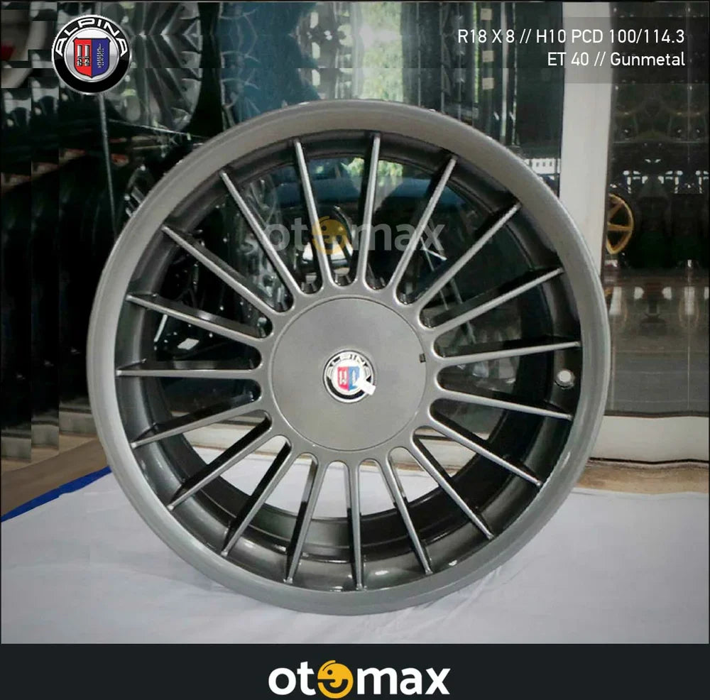 Dapatkan Velg Mobil Alpina Gunmetal Ring 18 - Aman & Mudah Dipasang ...