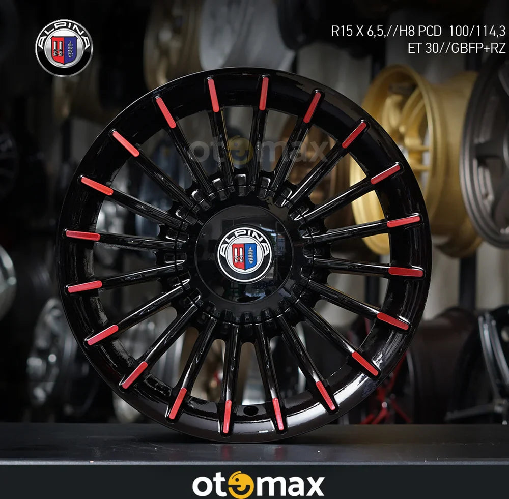 Velg Mobil Berkualitas Tinggi Alpina Ring 15 - Desain Sporty Mewah ...