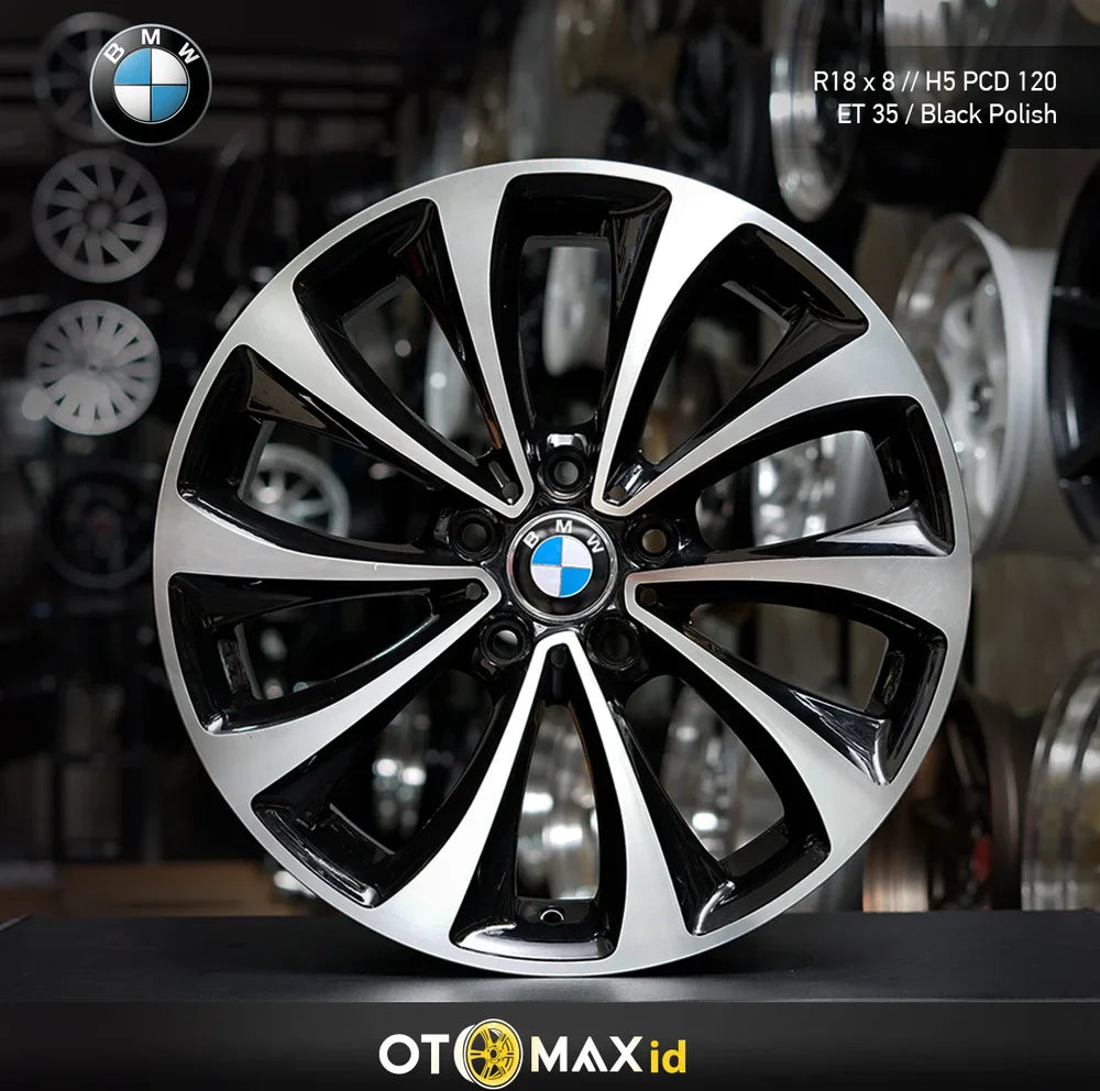 Velg Mobil BMW Black Polish 18" - Plug & Play, Kualitas Tinggi | BMW – Otomax Store : Jual Velg ...