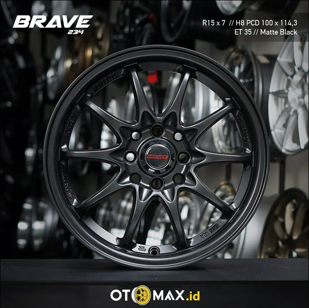 Dapatkan Velg Mobil Brave 234 Ring 15 Matte Black - Estetika dan ...