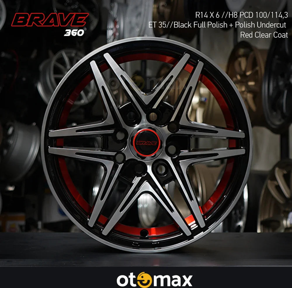 Velg Mobil Premium Brave 360 Ring 14 - Desain Elegan & Stylish – Otomax ...