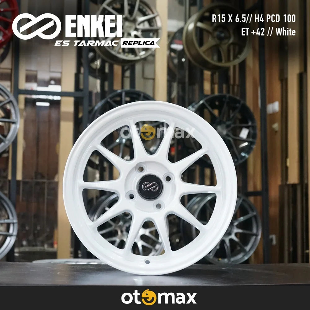 Velg Mobil Enkei ES Tarmac Ring 15 Putih – Otomax Store : Jual Velg Mobil & Ban Mobil Original Murah