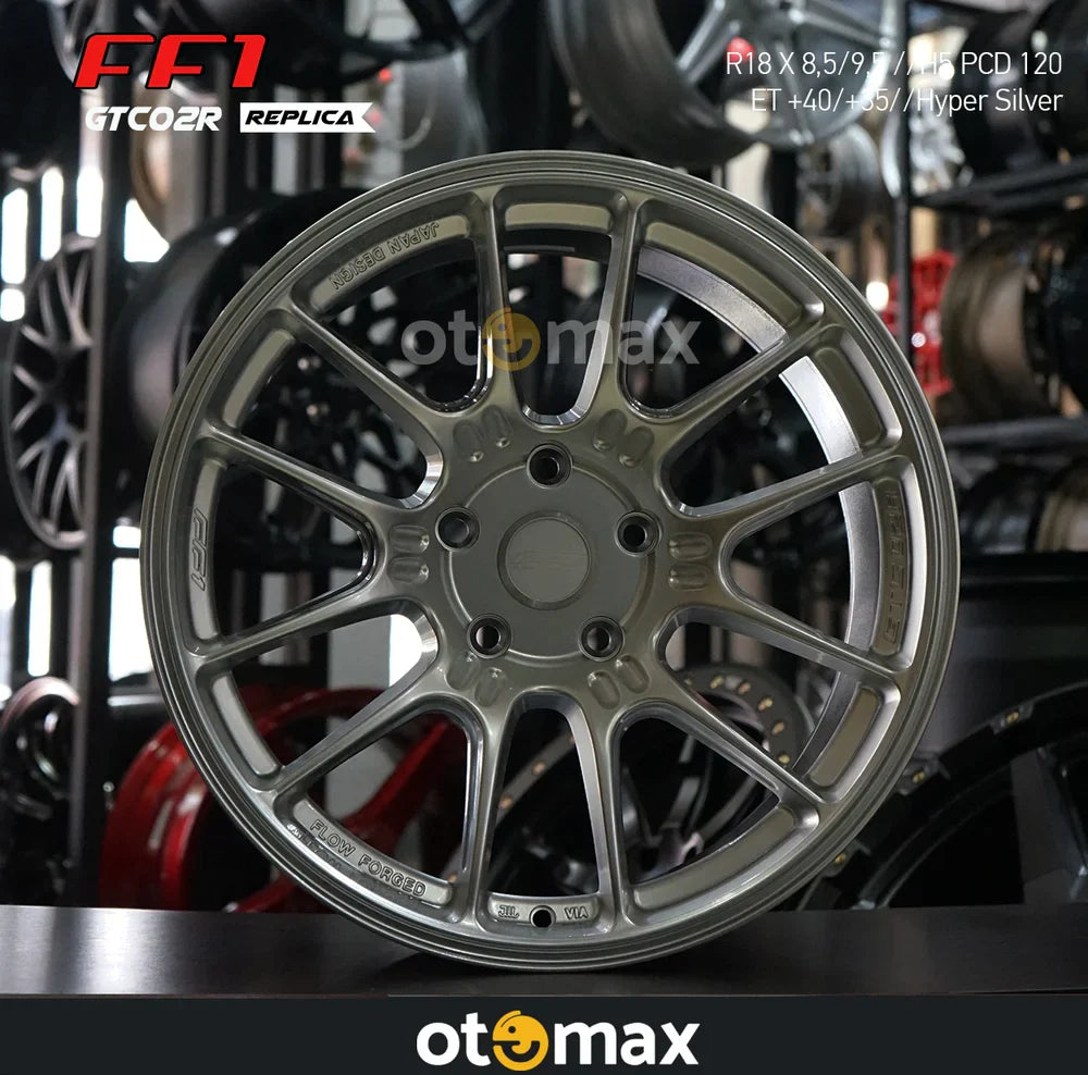 Velg Mobil Kualitas Tinggi FF1 GTC02R Ring 18 Hyper Silver - Mudah ...