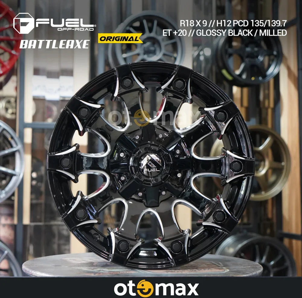 Velg Mobil Fuel Battleaxe Original Ring 18 Glossy Black - Terbaru 2024 ...