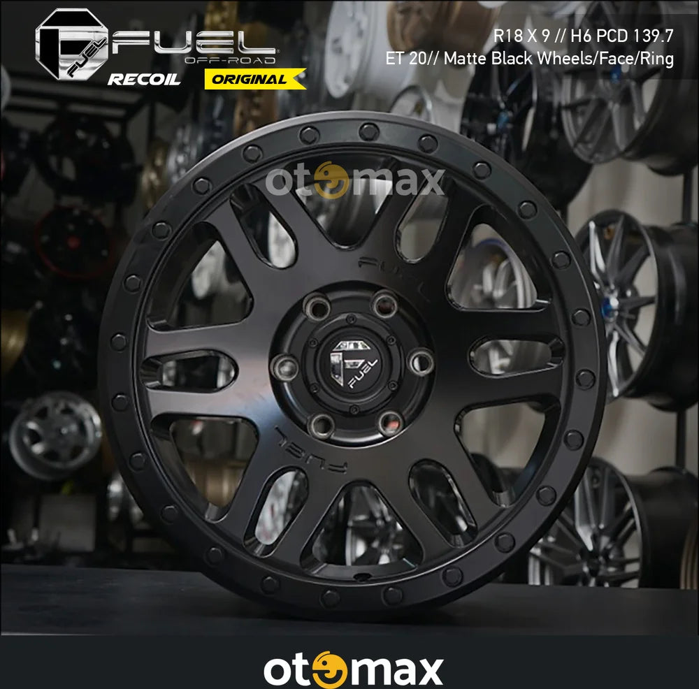 Velg Mobil Fuel Recoil Original Ring 18 Black - Harga Terjangkau 2024 ...