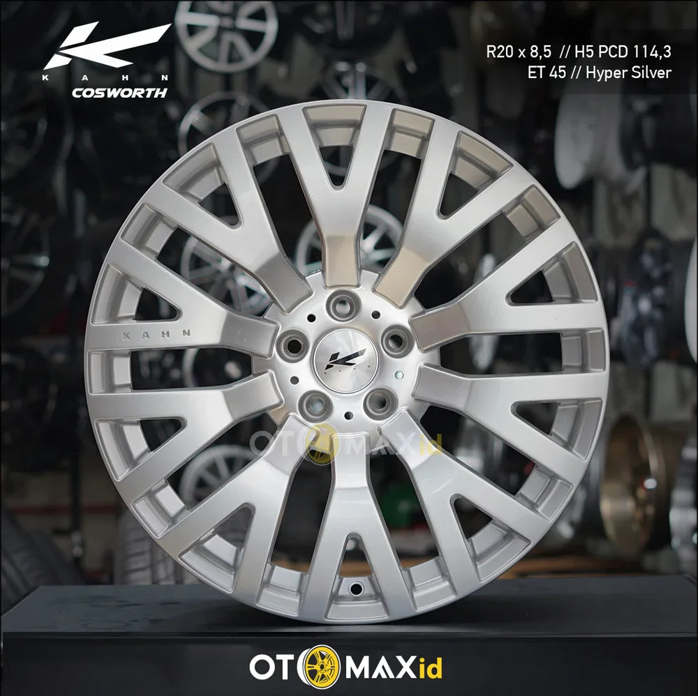 Khan Ring 20 Hyper Silver Velg Mobil - Estetika Elegan & Handling ...