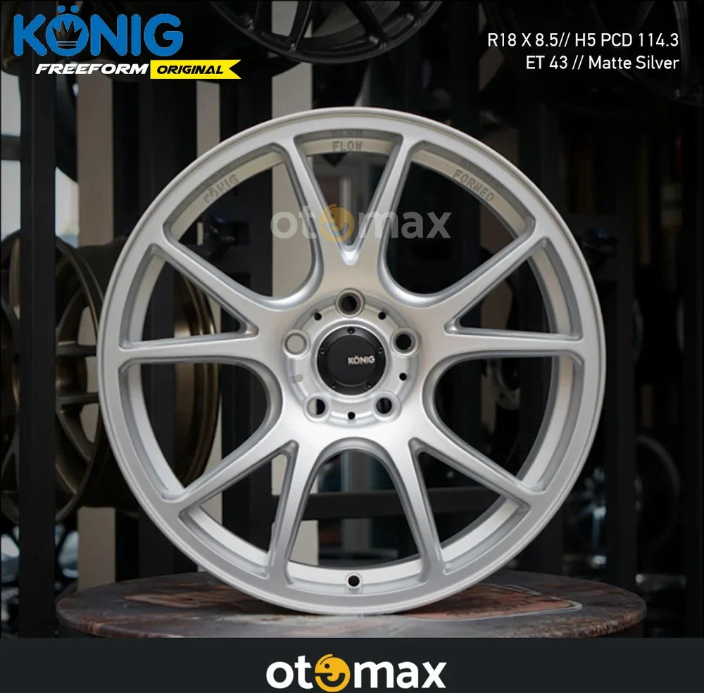 Velg Mobil Konig Freeform Original Ring 18 Matt Silver | Otomax Store ...