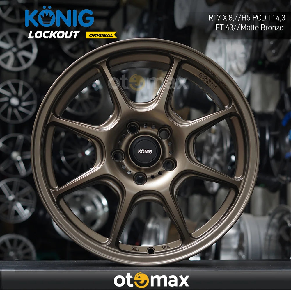 Velg Mobil Konig Lockout WSS23 Original Ring 17 Matt Bronze | Otomax ...