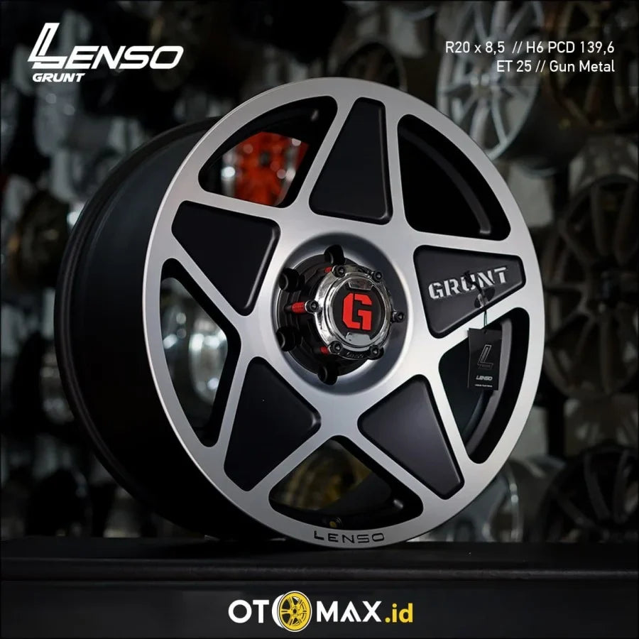 Velg Mobil Lenso Grunt 62 Ring 20 Matt Black Face|Otomax Store – Otomax ...