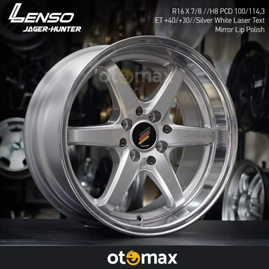 Velg Mobil Lenso Jager Hunter Ring 16 Silver White Laser Text Mirror ...