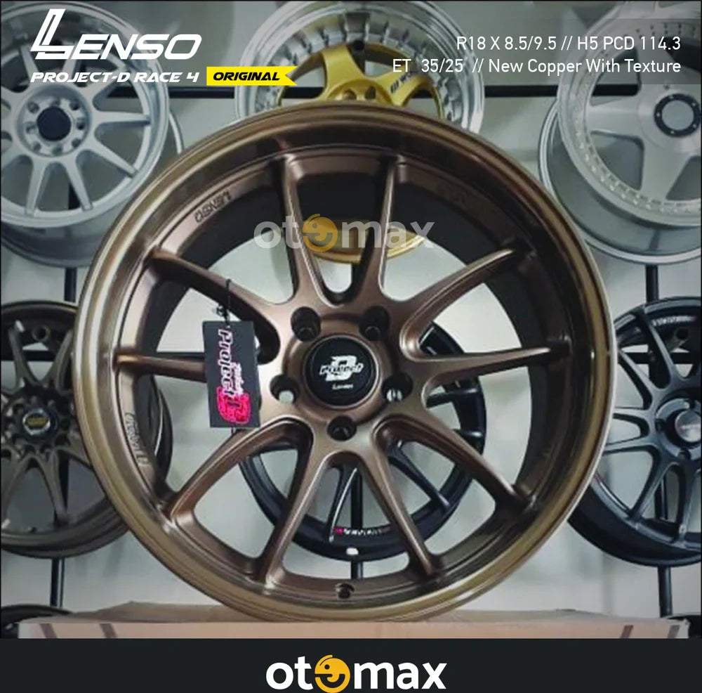 Velg Mobil Lenso Project D Race 4 Ring 18 New copper With Texture ...