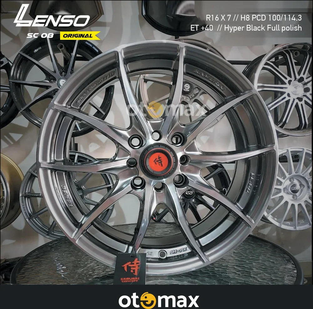 Velg Mobil Lenso SC 08 Ring 16 Hyper Black Full polish|Otomax Store ...