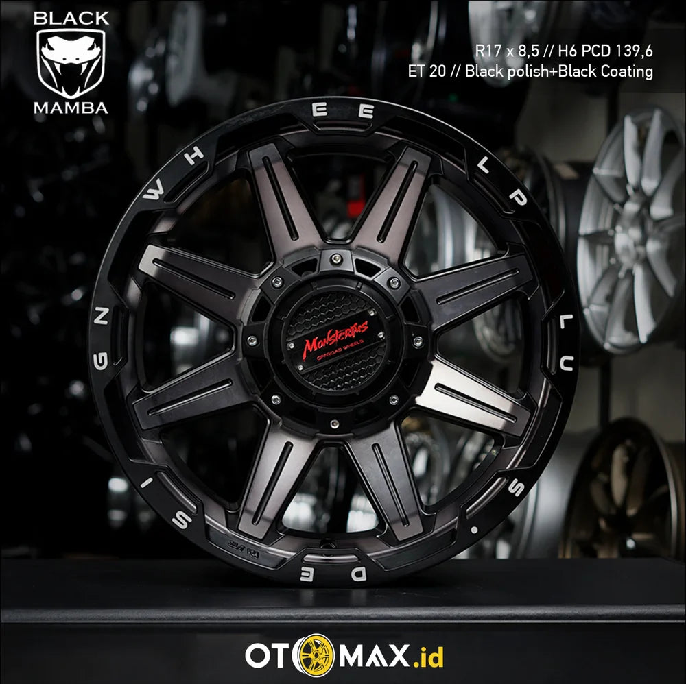 Velg Mobil Mamba 88017 Ring 17 Satin Black - Meningkatkan Estetika ...