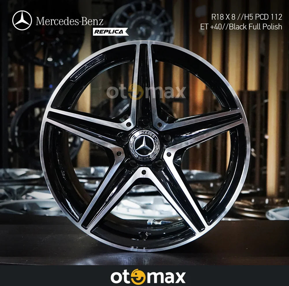 Mercedes-Benz Velg C63 Ring 18 Black Full Polish - High Performance ...