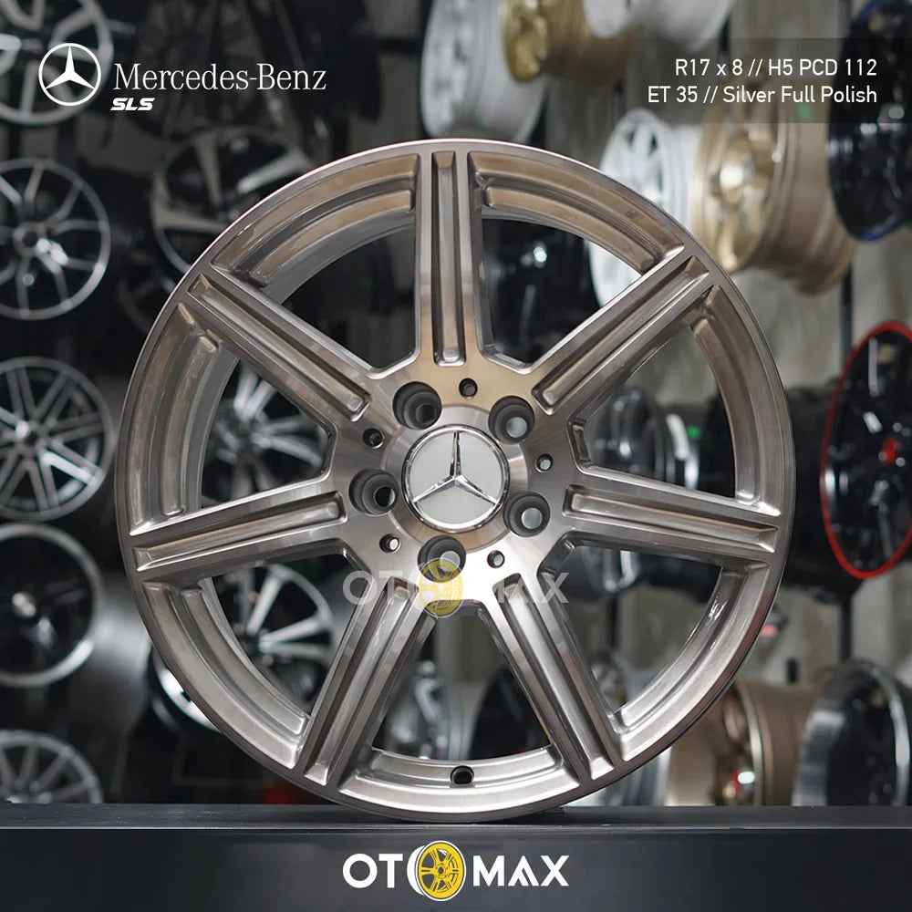 Upgrade Mobil Anda dengan Velg Mercedes-Benz SLS Ring 17 Silver Full ...