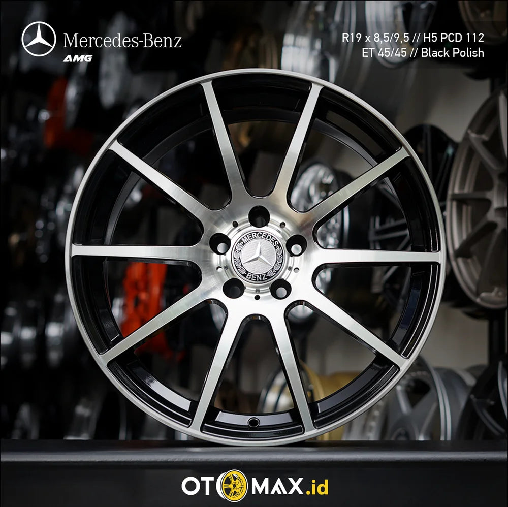 Velg SSW AMG Black Polish Ring 19 Inci untuk Mercedes-Benz | Tampil ...
