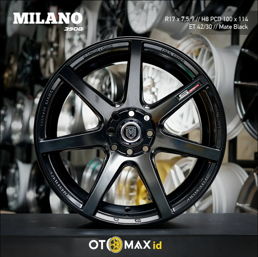 Upgrade Gaya & Performa Mobil Anda dengan Velg Milano 3908 Ring 17 ...