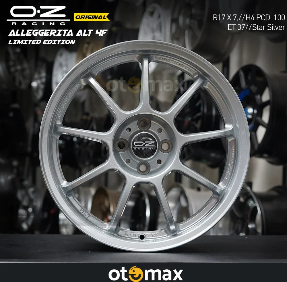 Velg Mobil Oz Original Alleggerita HLT 4F Ring 17 Star Silver | Otomax ...