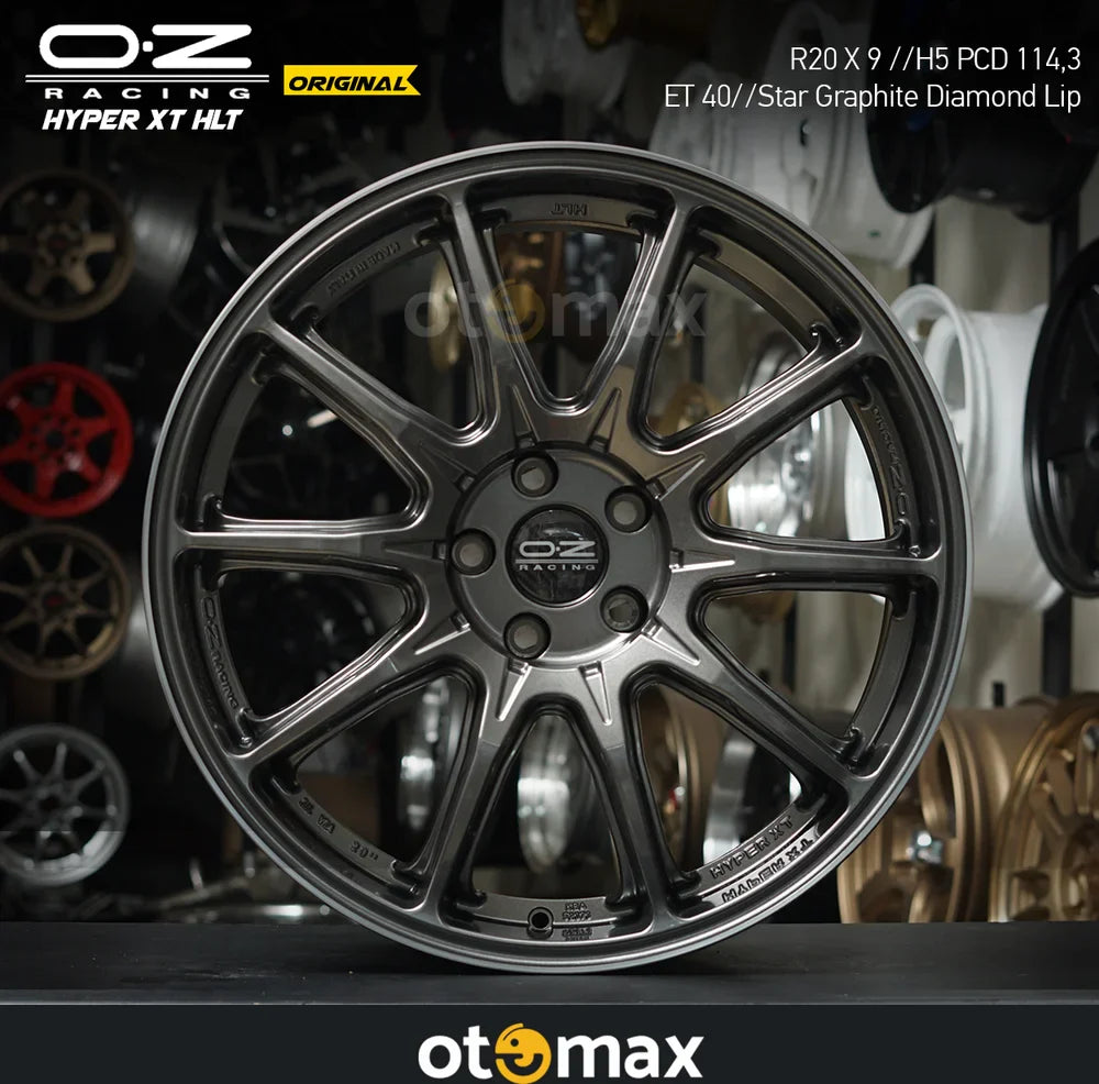 Velg Mobil Oz Original Hyper XT HLT Ring 20 Star Graphite | Otomax ...