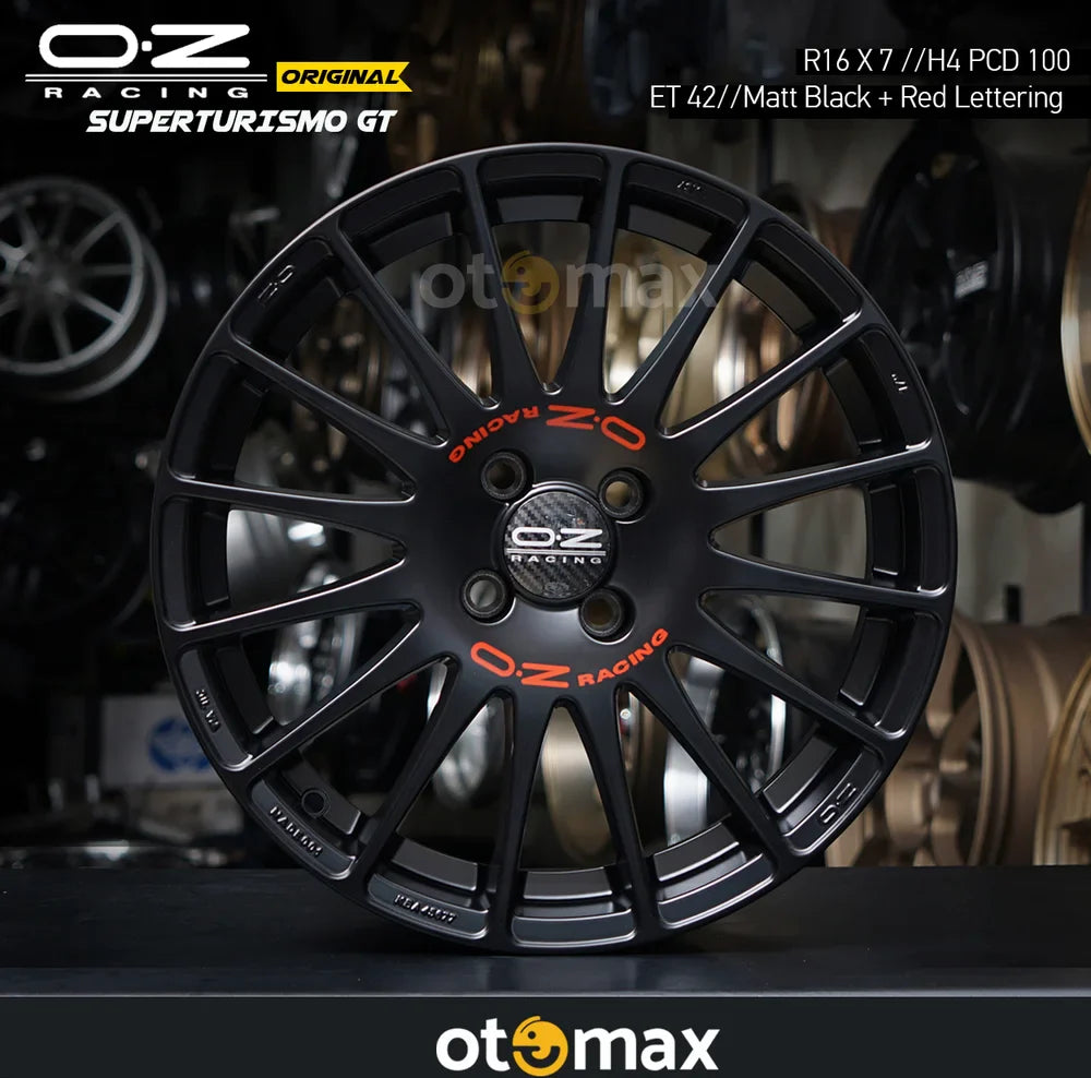 Velg Mobil Oz Original Superturismo GT Ring 16 Matt Black | Otomax ...