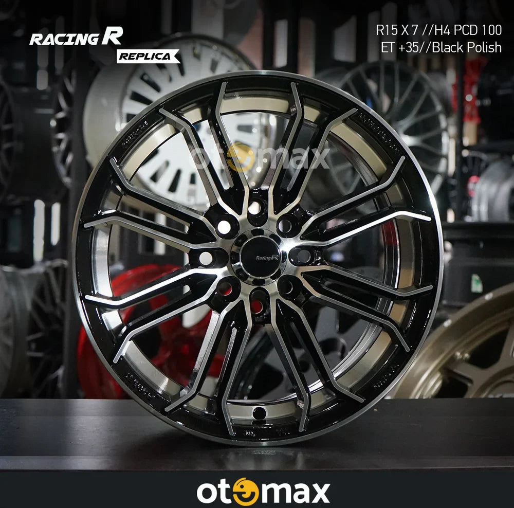 Velg Mobil 15 Inci Black Polish - Modern & Sporty | Racing – Otomax ...