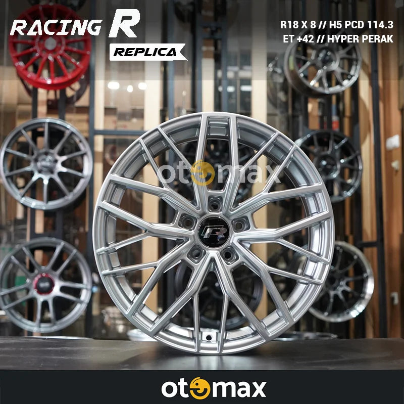 Racing Velg Mobil R Ring 18 Hyper Silver - Daya Tahan & Estetika ...