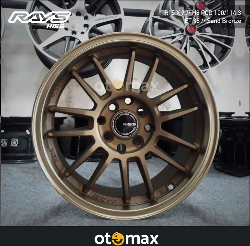 Velg Mobil Sporty Rays H158 Ring 15 Sand Bronze - Performa Maksimal ...