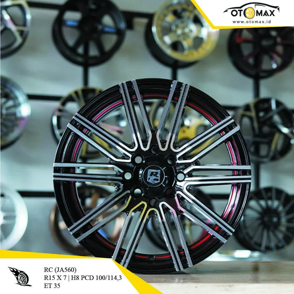Velg Mobil RC JA560 Ring 15 Black Machine Face Red – Otomax Store ...