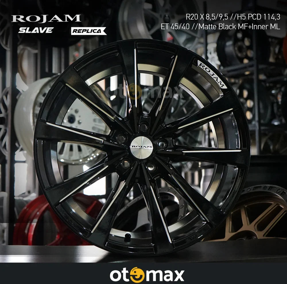 Upgrade Mobil Anda dengan Velg Rojam Slave Ring 20 DbfBF Matte Black ...