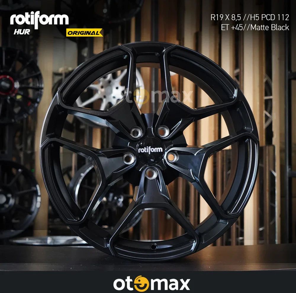 Velg Mobil Rotiform HUR Original Ring 19 Matt Black | Otomax Store – Otomax Store : Jual Velg ...