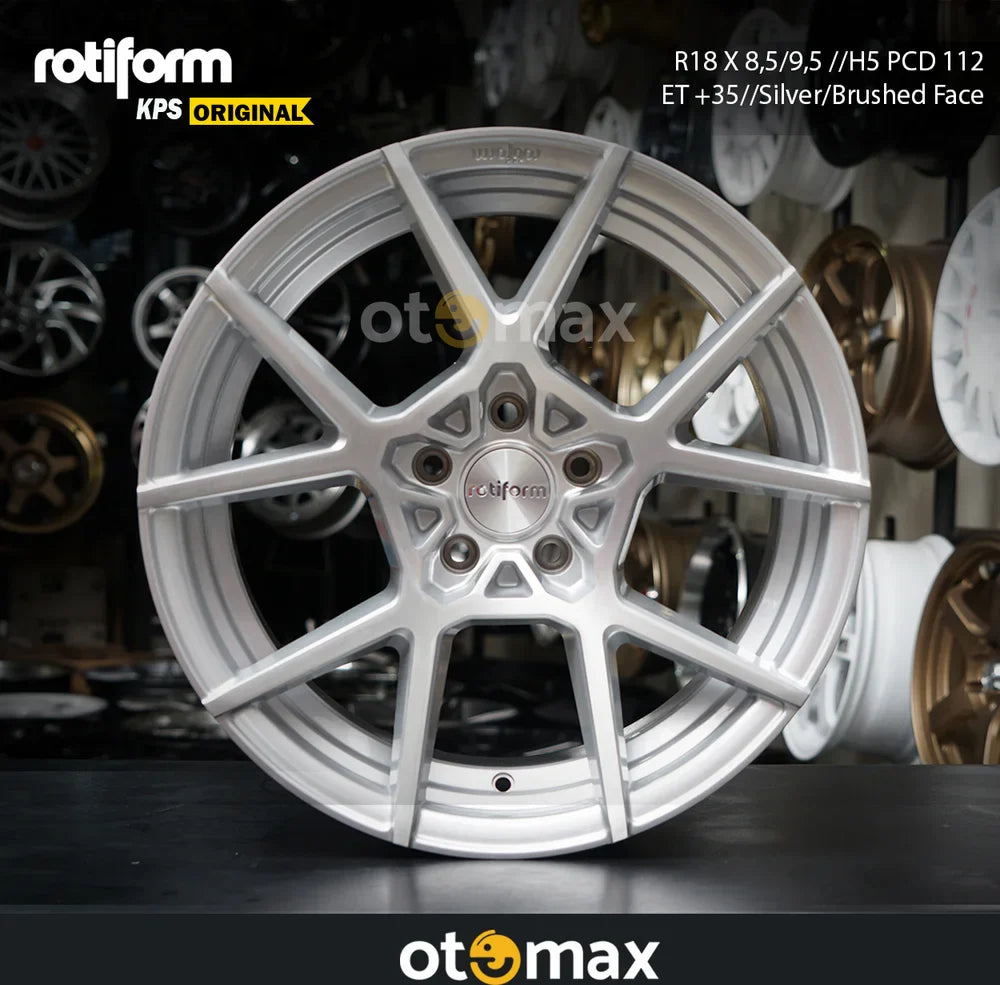 Velg Mobil Rotiform KPS Original Ring 18 Silver Brushed Face – Otomax Store : Jual Velg Mobil ...