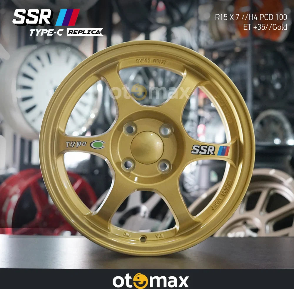 Velg SSR Type C Ring 15 Gold - Aluminium Alloy Ringan & Kuat – Otomax ...
