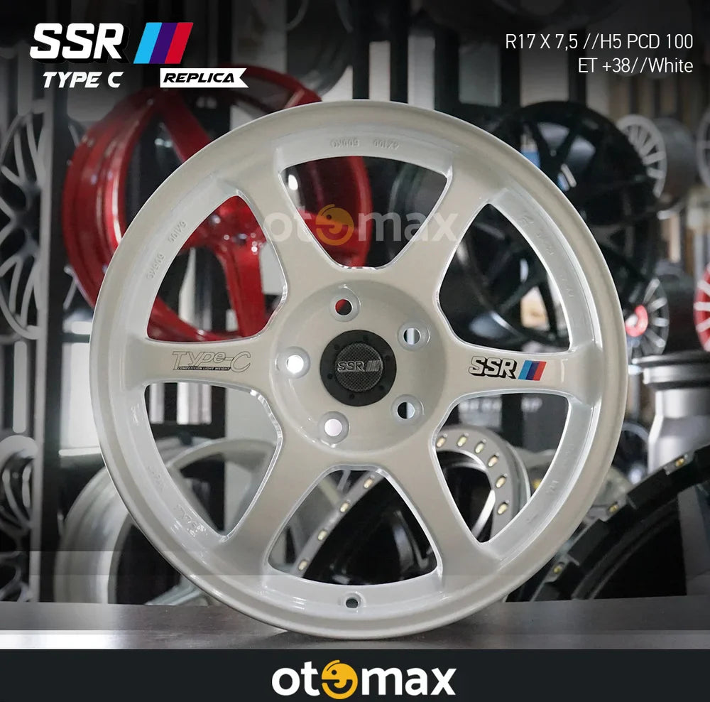 Desain Modern Velg Mobil SSR Type C Ring 17 PCD100 White Awet & Keren ...