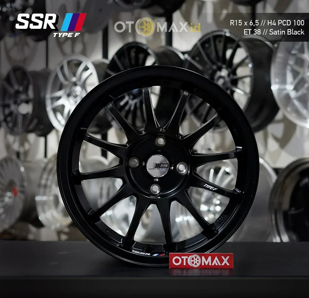 Upgrade Kendaraan Anda dengan Velg Mobil SSR Type F 4012 Ring 15 Black ...