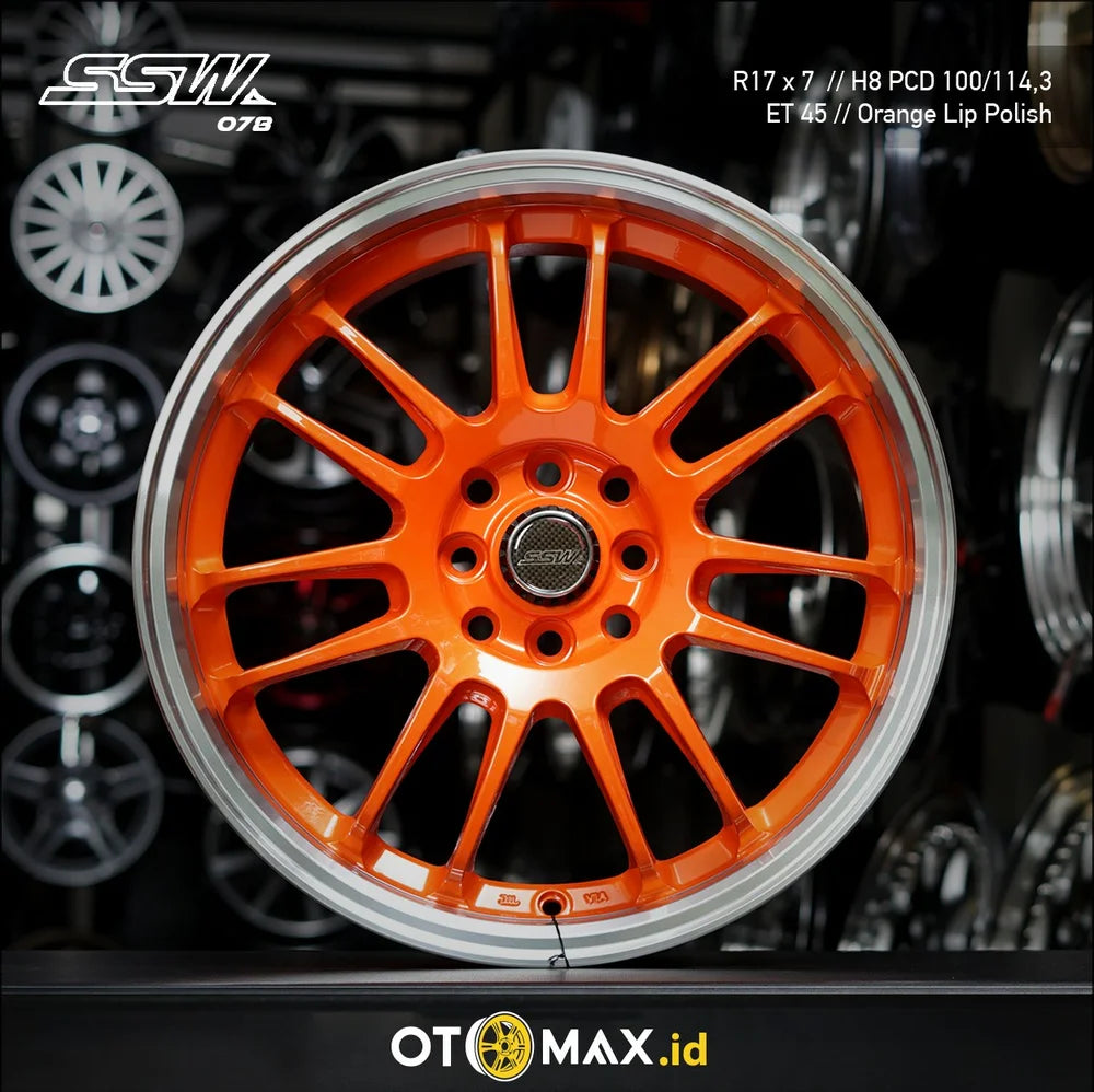 Velg Mobil SSW 078 Ring 17 Orange Lip Polish – Otomax Store : Jual Velg ...
