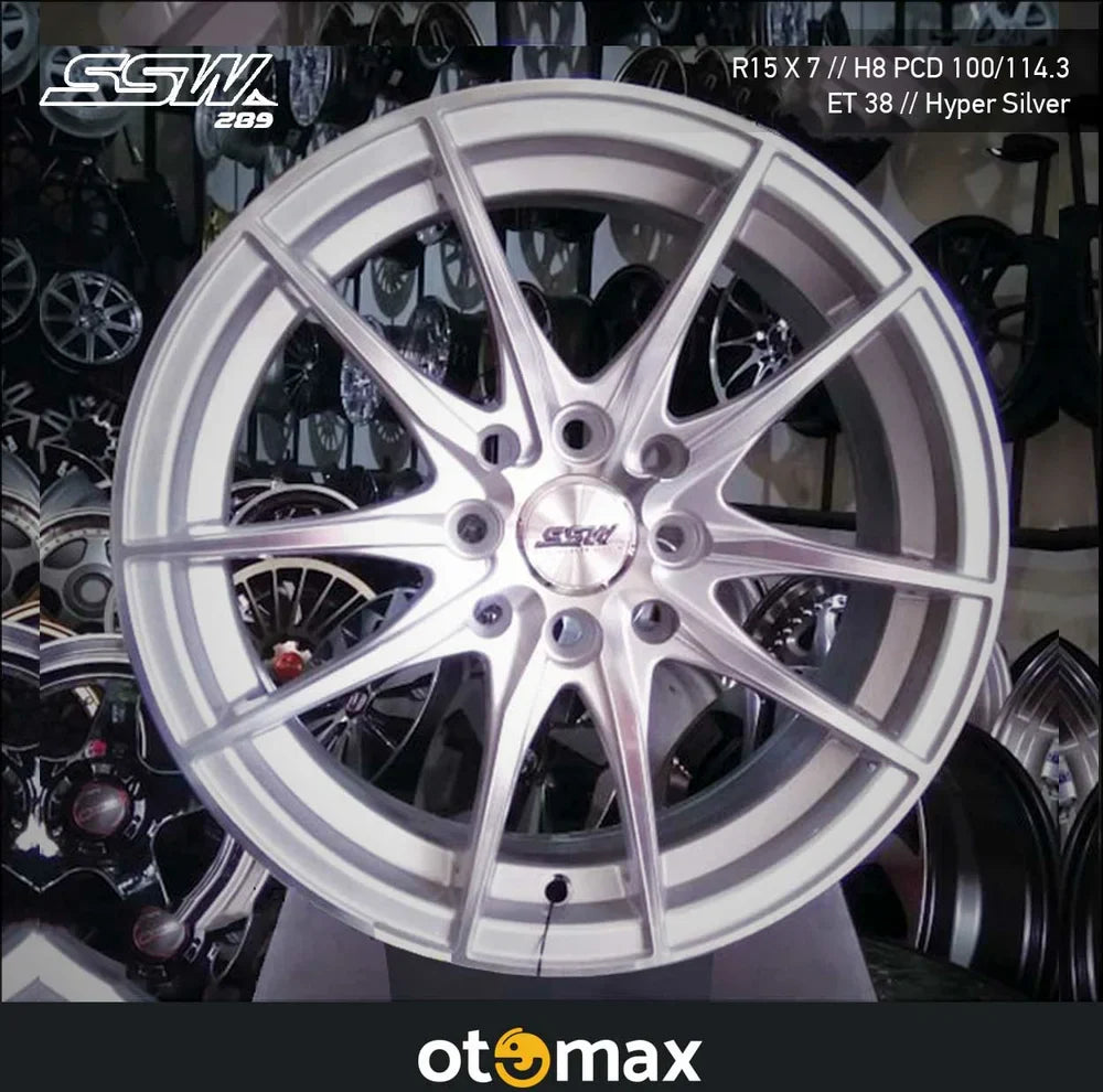 Desain Modern Velg Mobil SSW 289 Ring 15 Hyper Silver | SSW – Otomax ...