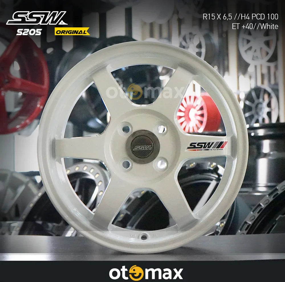 Velg Mobil SSW S205 Original Ring 15 PCD100 White|Otomax Store – Otomax ...