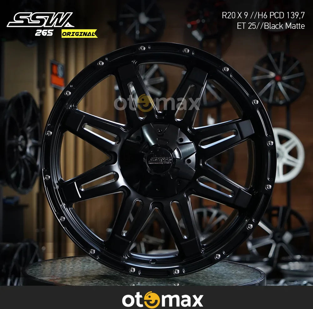 Velg Mobil SSW S265LP Original Ring 20 Black Matte|Otomax Store – Otomax Store : Jual Velg Mobil ...