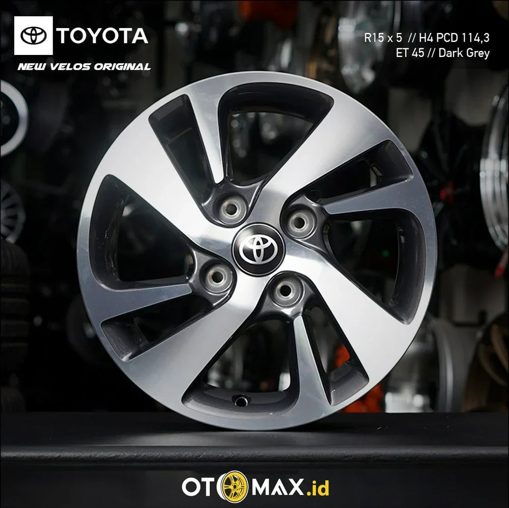 Velg Mobil Toyota New VelOz Original Ring 15 Dark Gray | Otomax Store ...