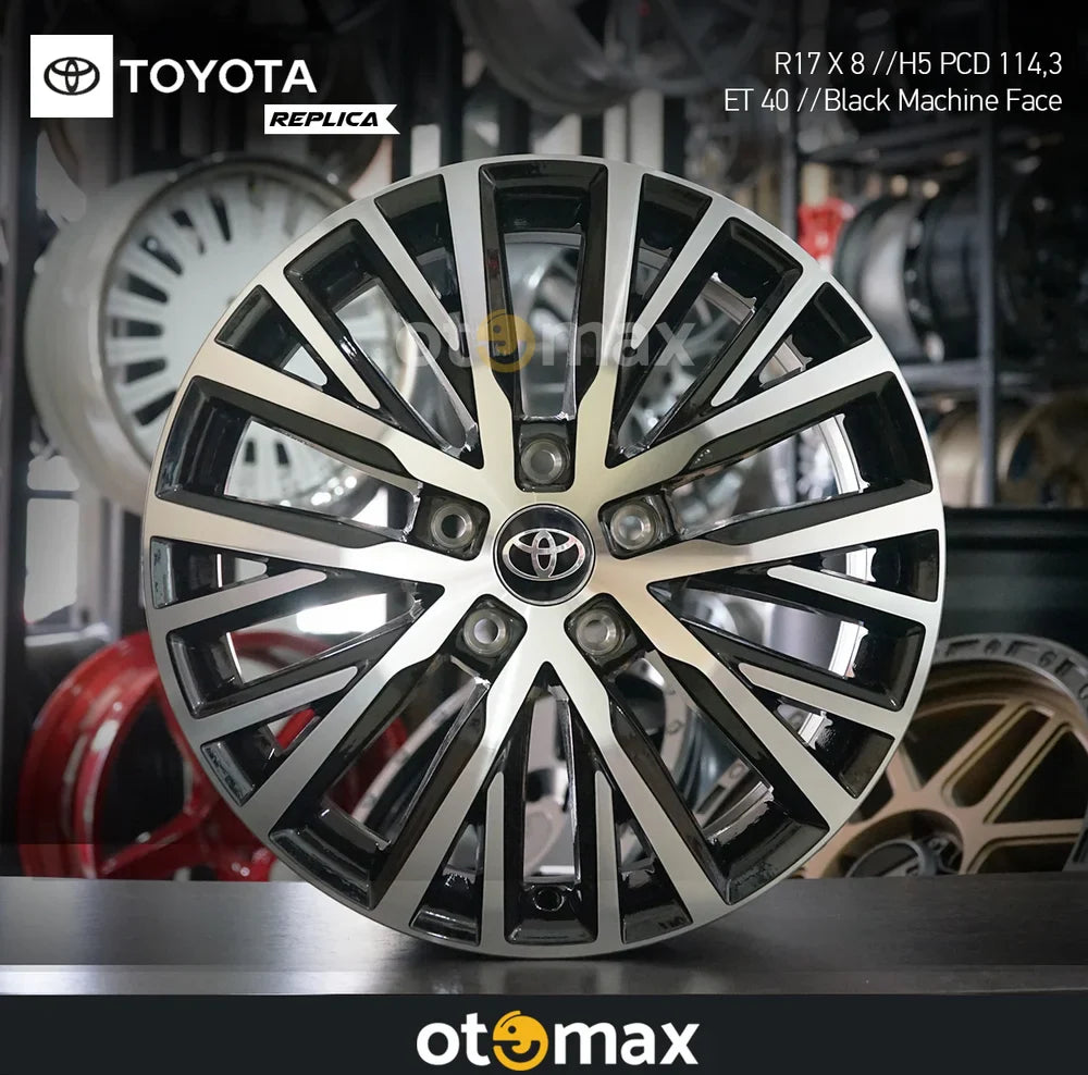 Velg Langsing Toyota Ring 17 Black Machine Face - Stylish & Handal ...