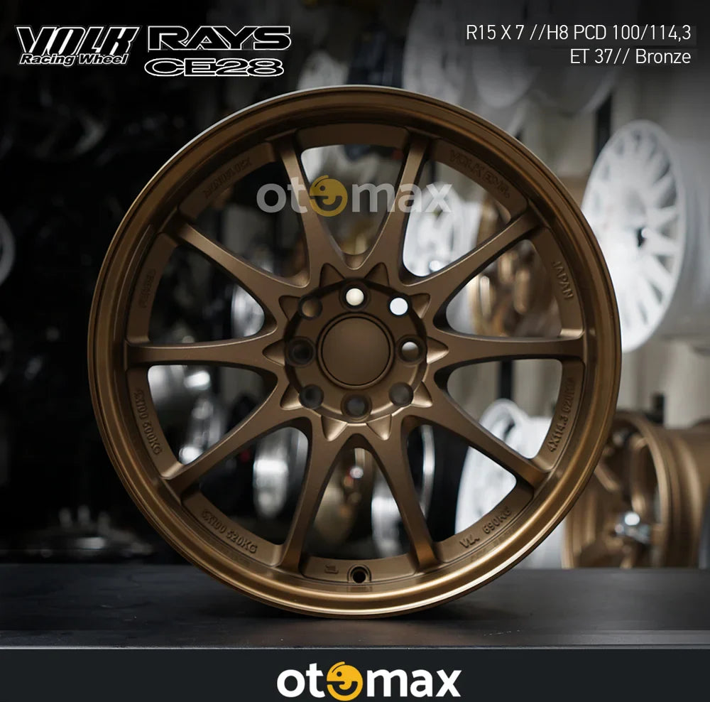 Velg Mobil Volk Rays CE28 Ring 15 Sand Bronze | Otomax Store – Otomax Store : Jual Velg Mobil ...