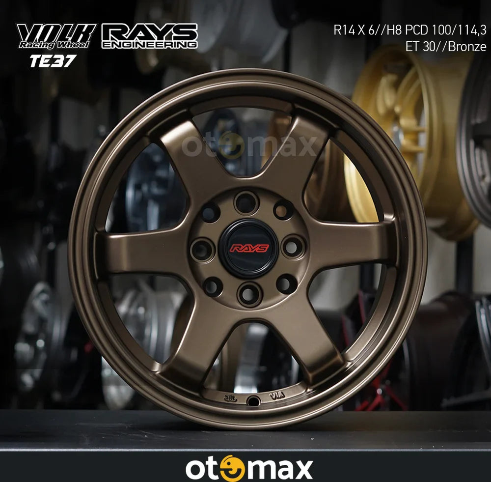 Velg Mobil Volk Rays TE37 37SL Ring 14 Bronze | Otomax Store – Otomax ...