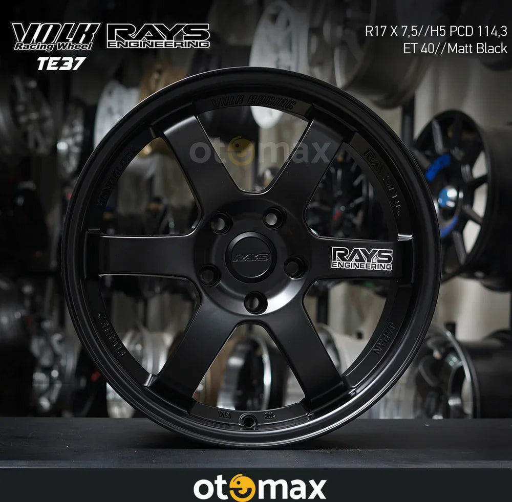 Velg Mobil Matt Black Volk Rays TE37 Ring 17 - Ketahanan & Stabilitas ...