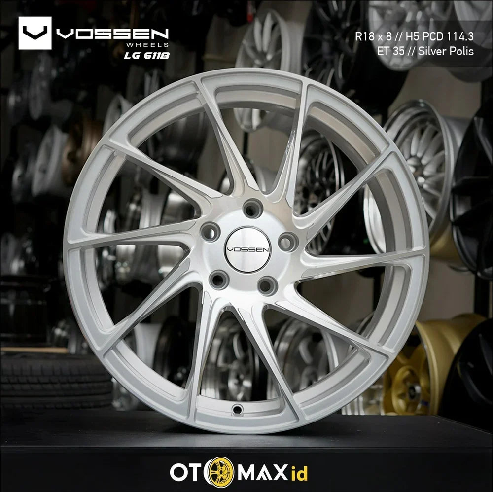 Velg Mobil Vossen LG61 Ring 18 Silver Polish | Otomax Store – Otomax ...