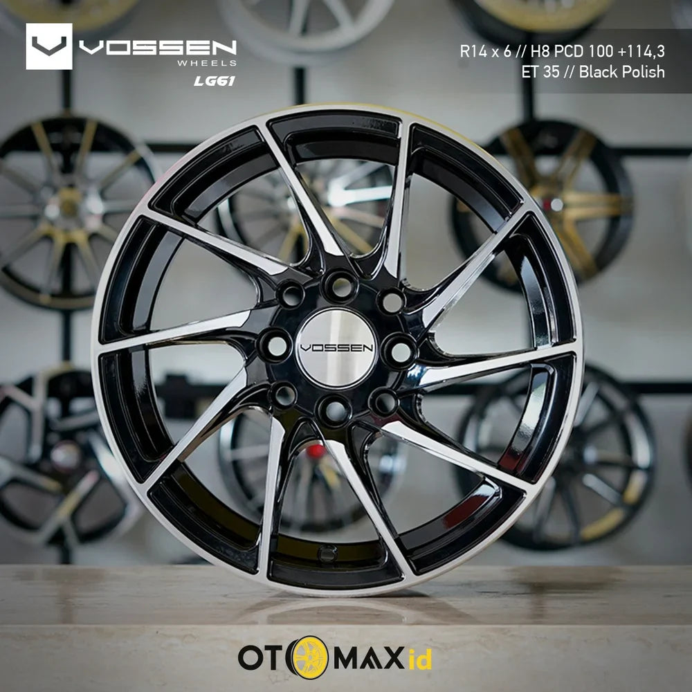 Velg Mobil Vossen Ring 14 Black Polish | Otomax Store – Otomax Store ...
